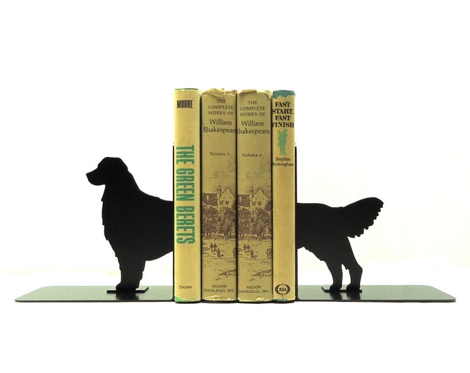 Golden Retriever Bookends - Etsy