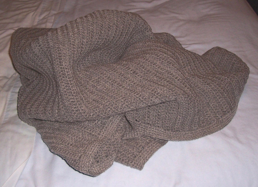 Gray Crochet Afghan - Etsy