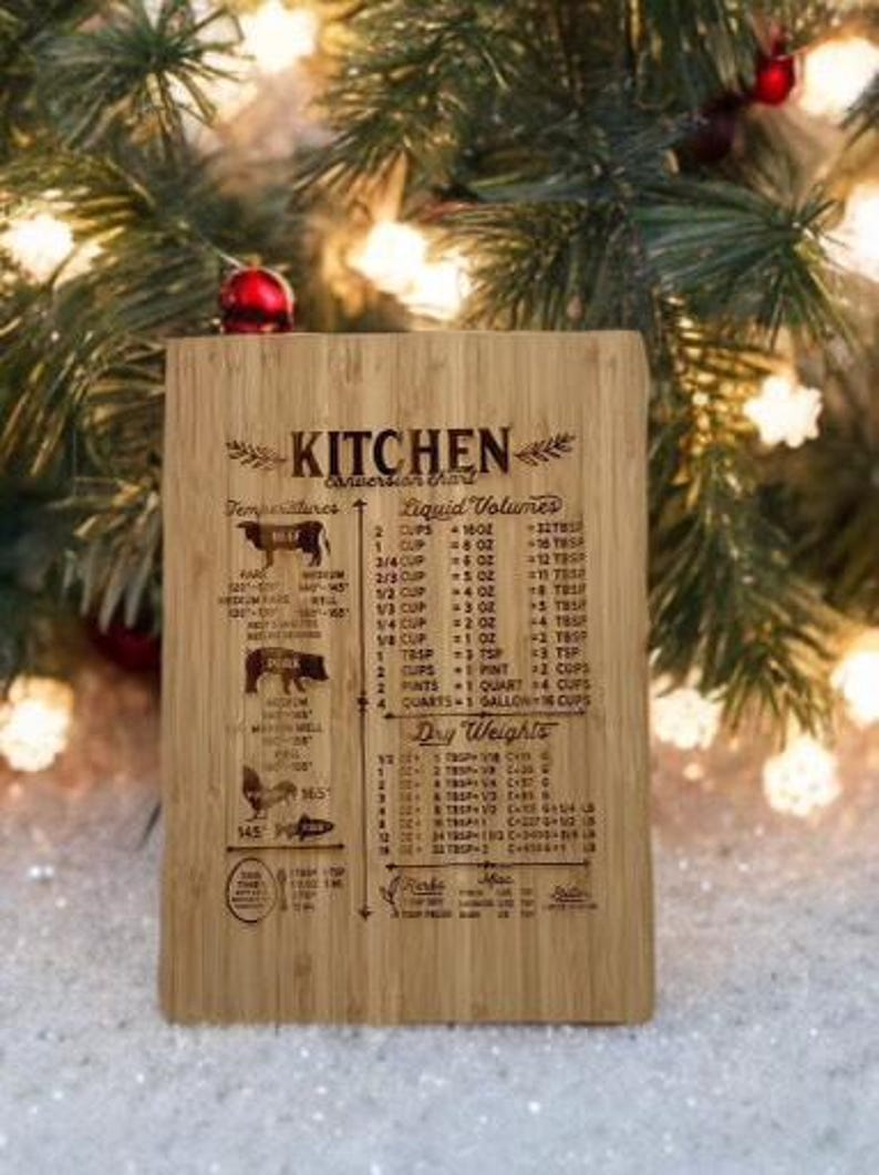Bamboo Kitchen Conversion Chart - Etsy