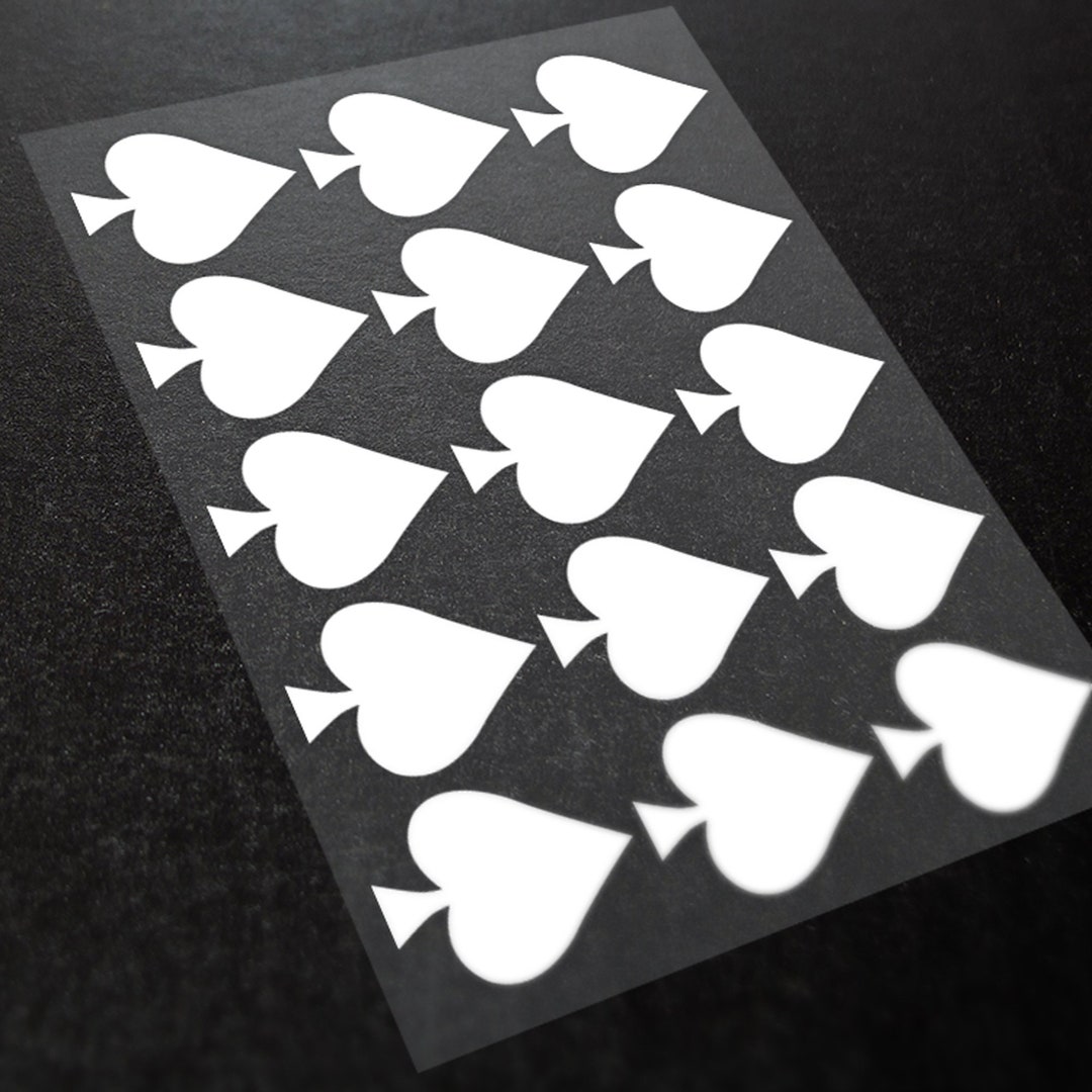 Iron on Ace of Spades Transfer | Iron on Shapes | Ideal for Crafting ...