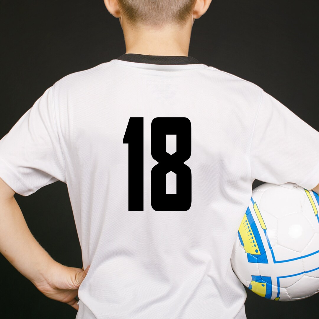 Iron on Football Team Numbers 1-17, Print Squad Kit at Home - Etsy