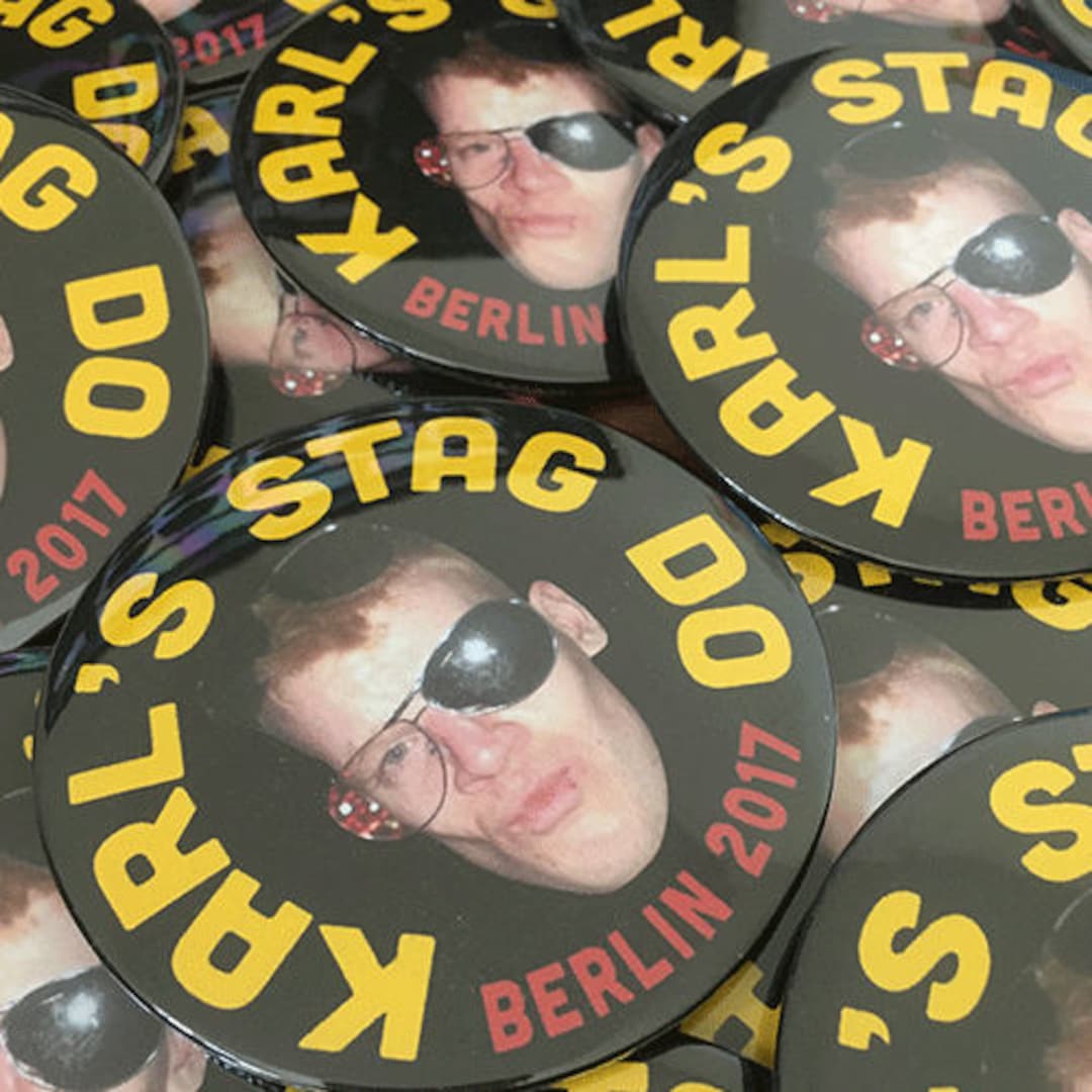 Stag Party Badge, Stag Do Badge, Photo Badge, Custom Badge, Badge ...