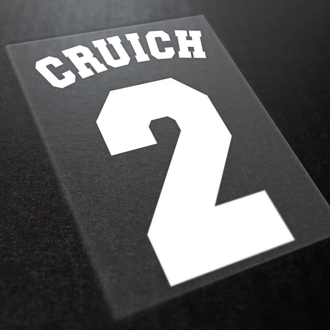 Football Iron on Name and Number, Iron-on Transfer, American Themed ...