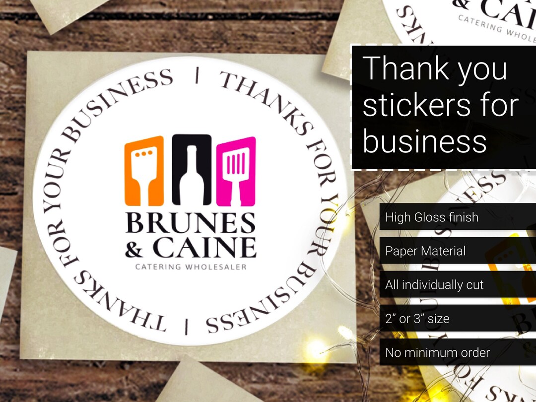 Thank You Sticker Logo Sticker Thank You Sticker Mail - Etsy