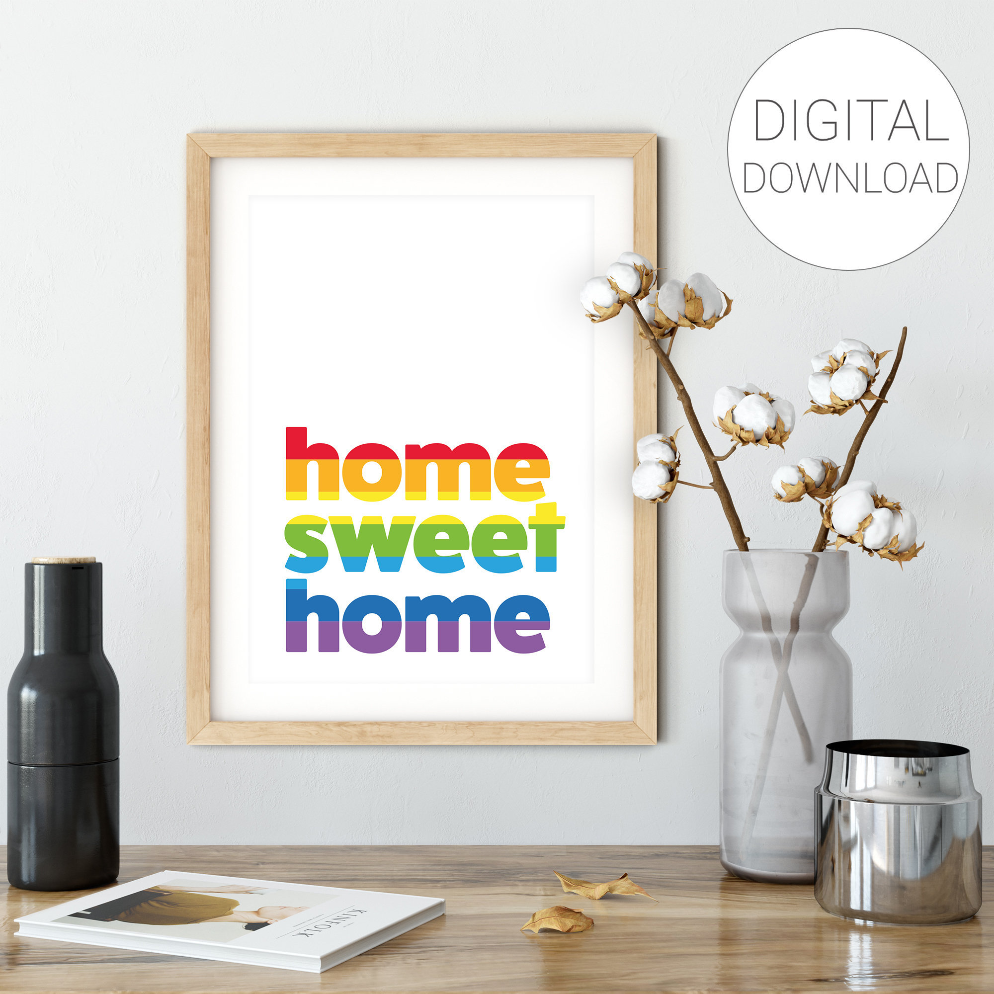 Home Sweet Home Wall Art Printable Wall Art Instant | Etsy