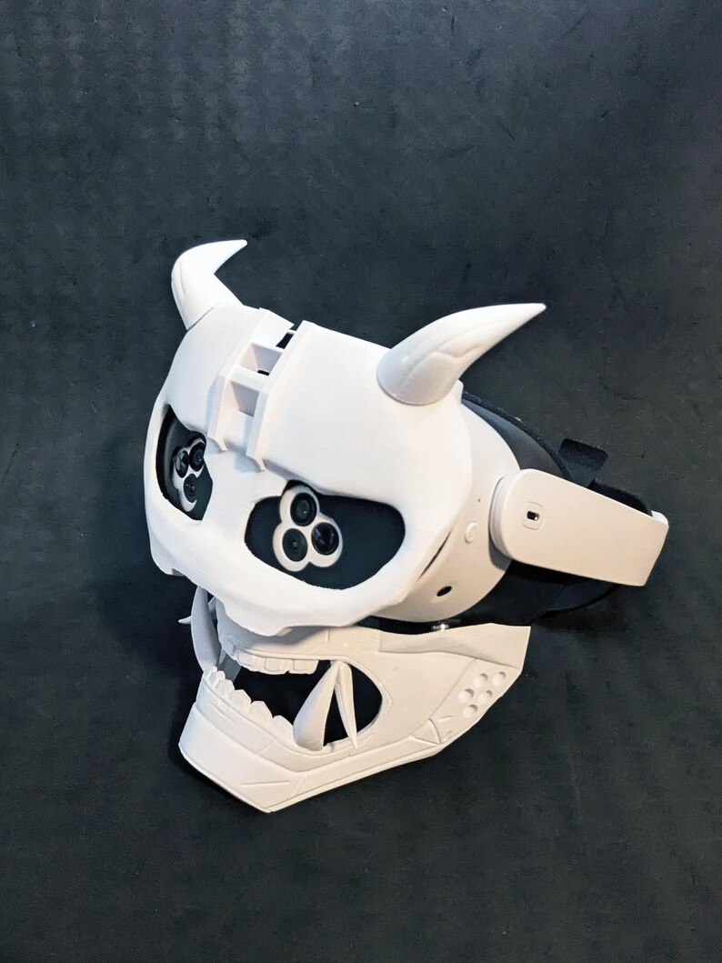 Cyber Oni Quest 3 and Quest 3s Mask - Etsy