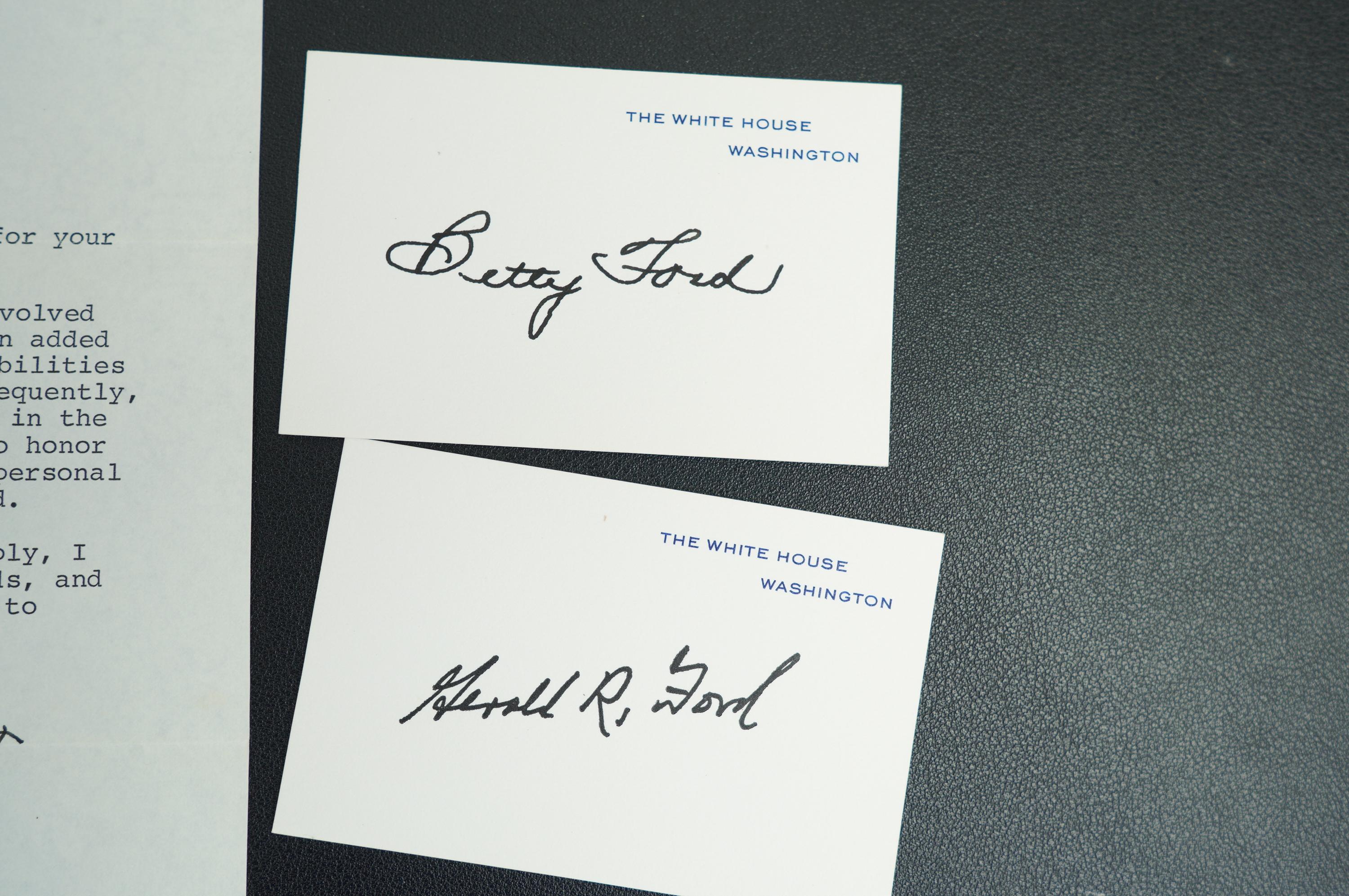 1977 President Ford White House Letter and Signature Cards - Etsy