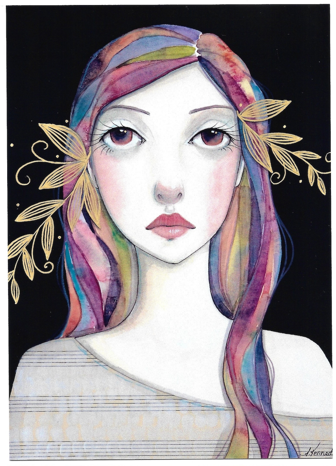 5 X 7 Postcard Art Print #301 Artwork Gifts for Her Mail Art - Etsy
