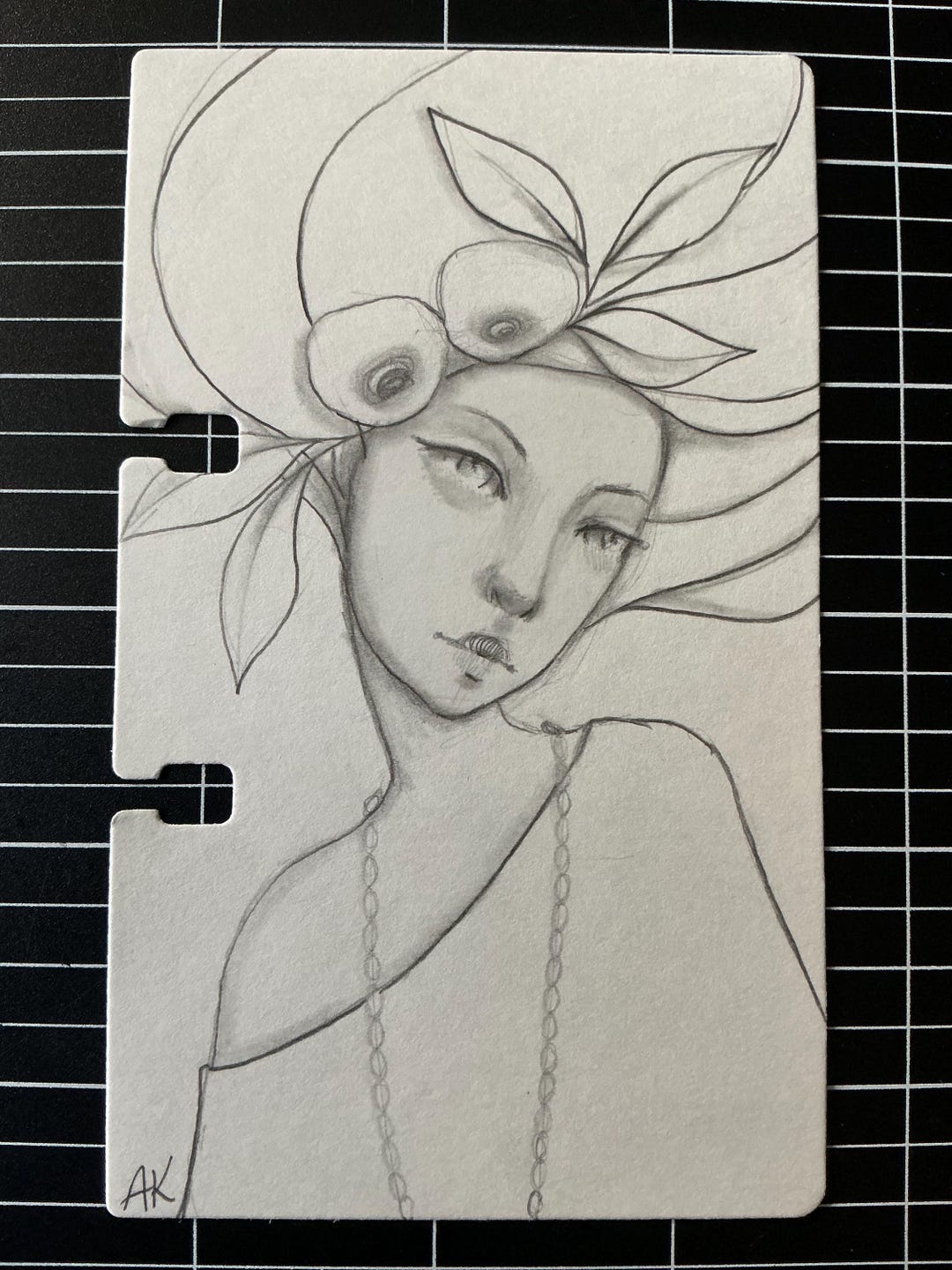 Original Pencil Sketch on Rolodex 100 Day Project Day 22 - Etsy