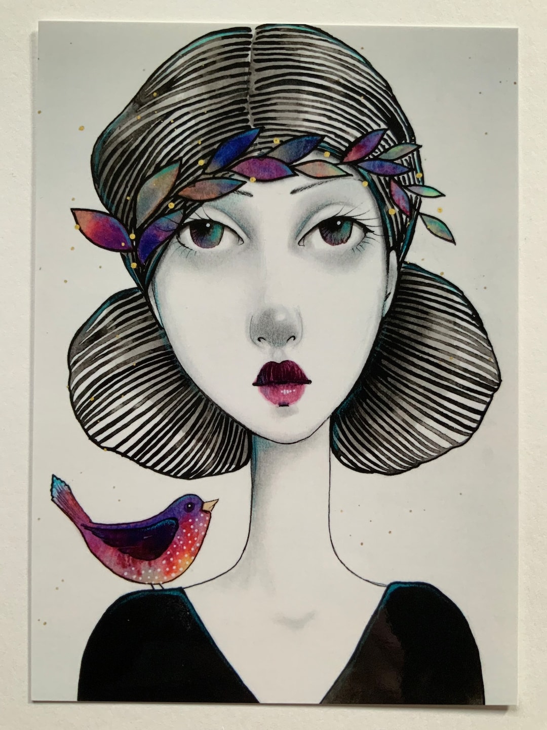 5 X 7 Postcard Art Print 281 Artwork Gifts for Her Mail Art - Etsy