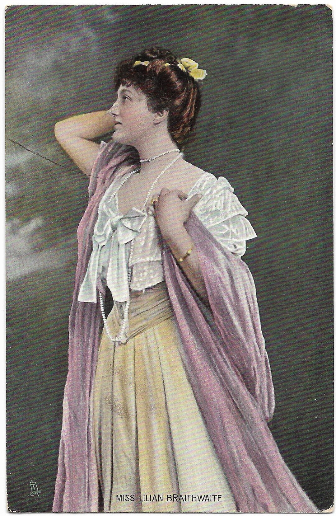 Photochrome Miss Lilian Braithwaite Woman Vintage Photo - Etsy