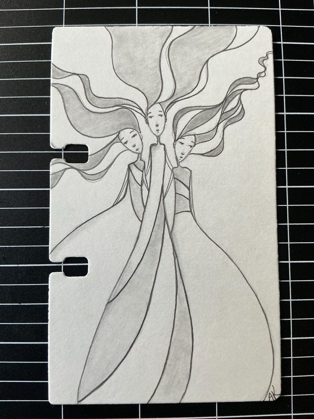 Original Pencil Sketch on Rolodex 100 Day Project Day 21 - Etsy