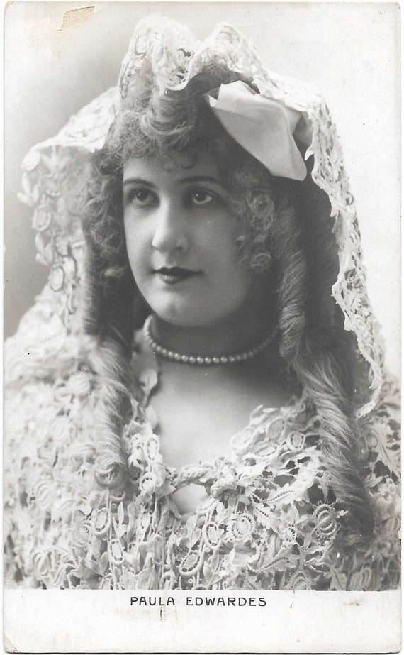 Paula Edwardes Vintage Postcard Ephemera Edwardian Unused 2 - Etsy