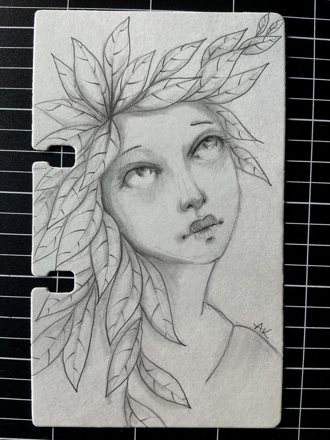 Original Pencil Sketch on Rolodex 100 Day Project Day 2 - Etsy