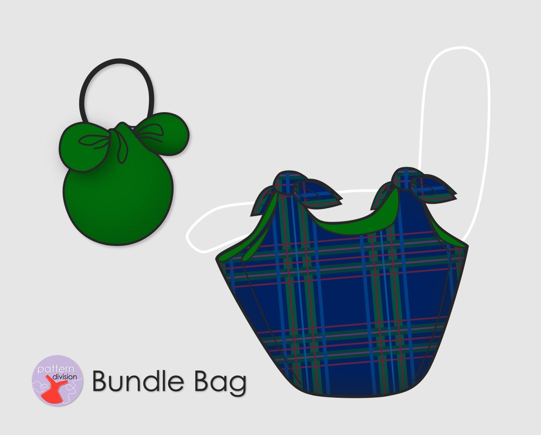 Bundle Bag PFD Sewing Pattern (reversible or No-sew Knot Handbag and ...