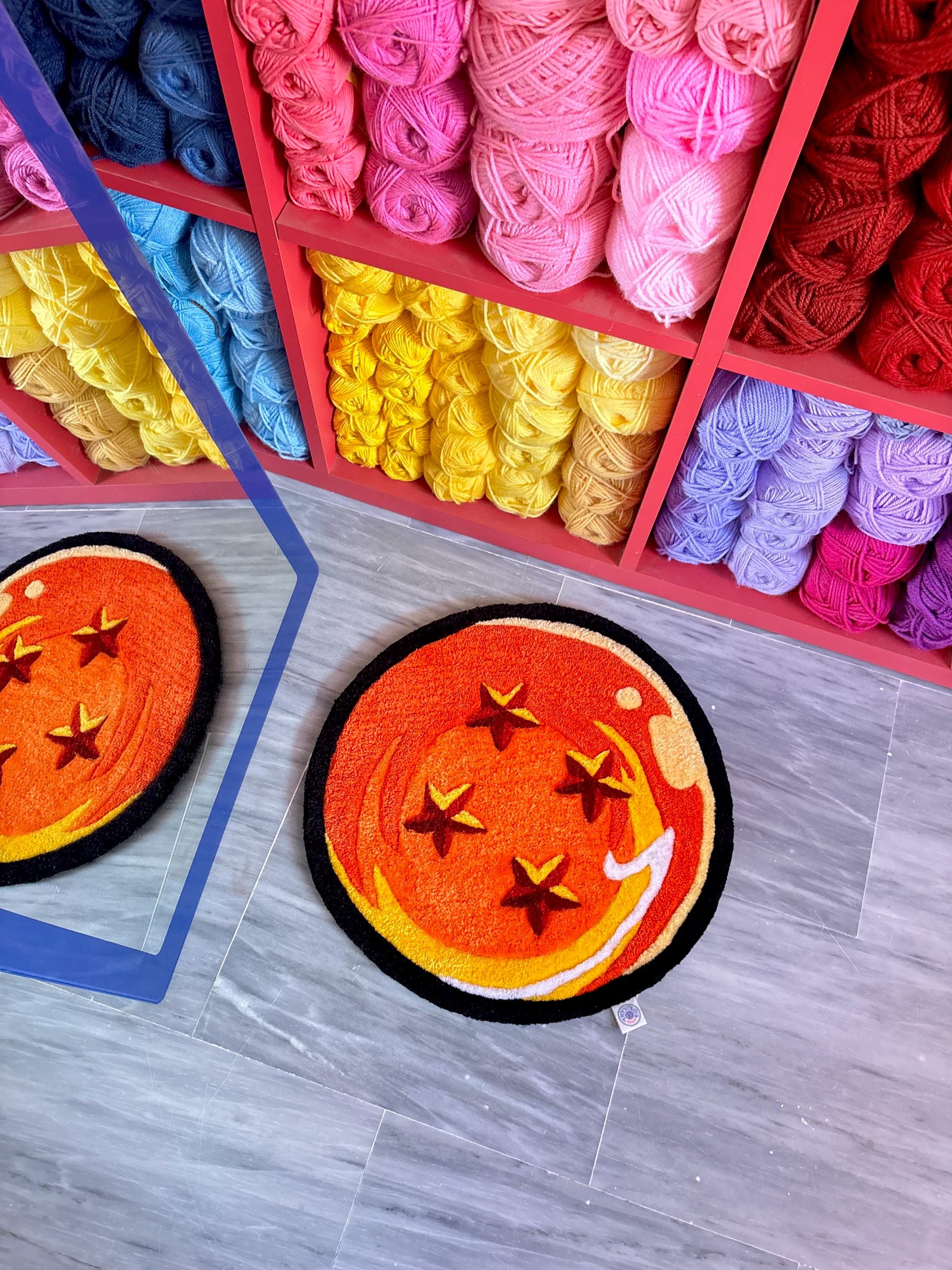 Tufting Dragon Ball Z Rug, Handmade Goku Gohan Orange 4 Stars, DBZ ...