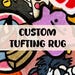 Tufting Snowball Rug, Handmade Rug, Tufted Carpet, Anime Rug, the ...