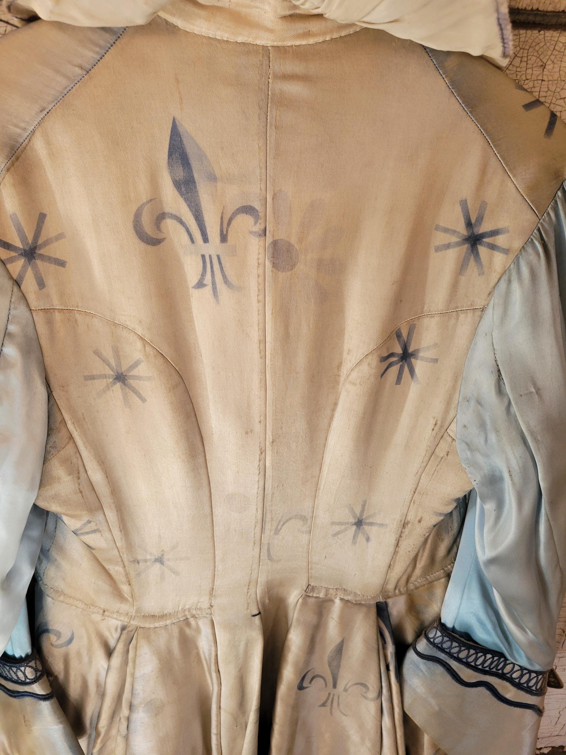 RARE French Amazing Antique Vintage Adult Theater Jacket Flowers Fleur ...