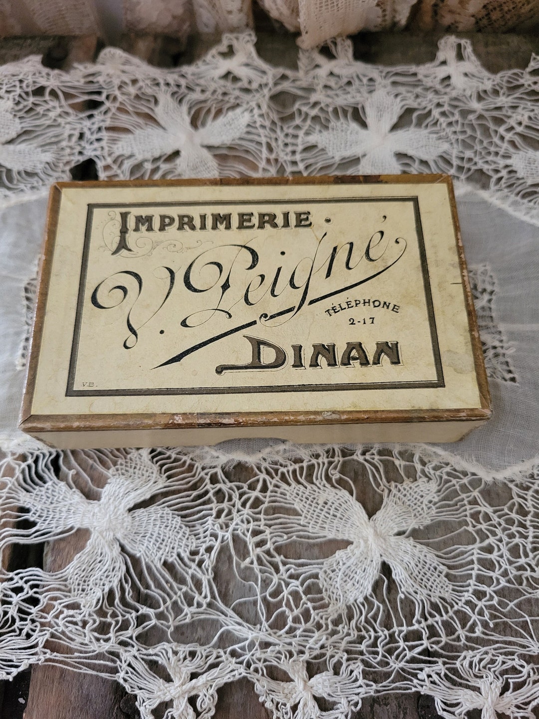 Nice Petite French Antique Box Victorian Edwardian Brocante FAB As-is ...