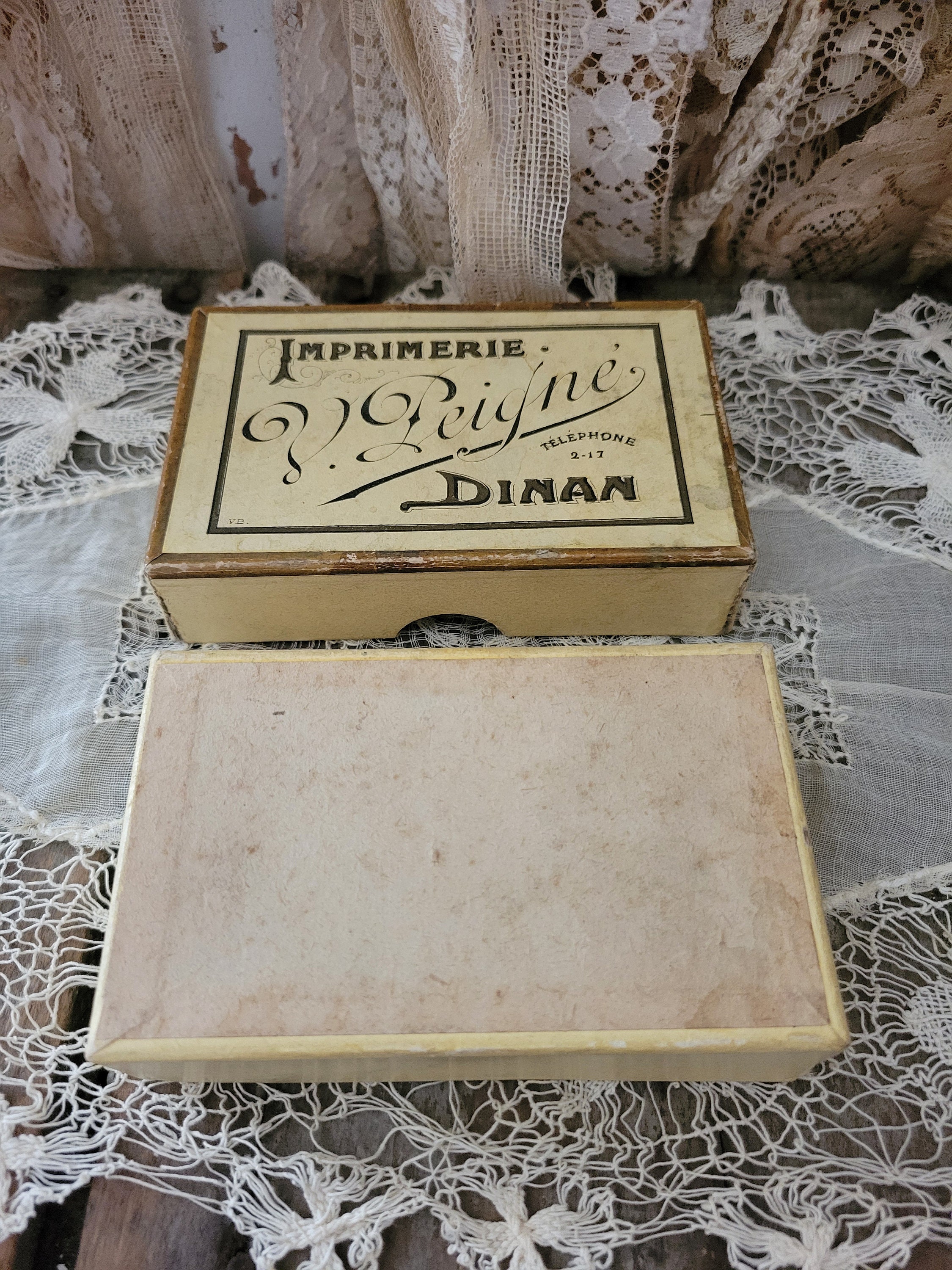 Nice Petite French Antique Box Victorian Edwardian Brocante FAB As-is ...