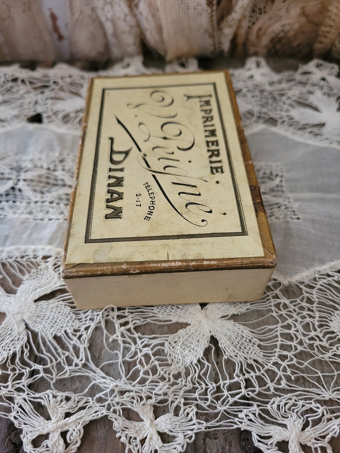 Nice Petite French Antique Box Victorian Edwardian Brocante FAB As-is ...