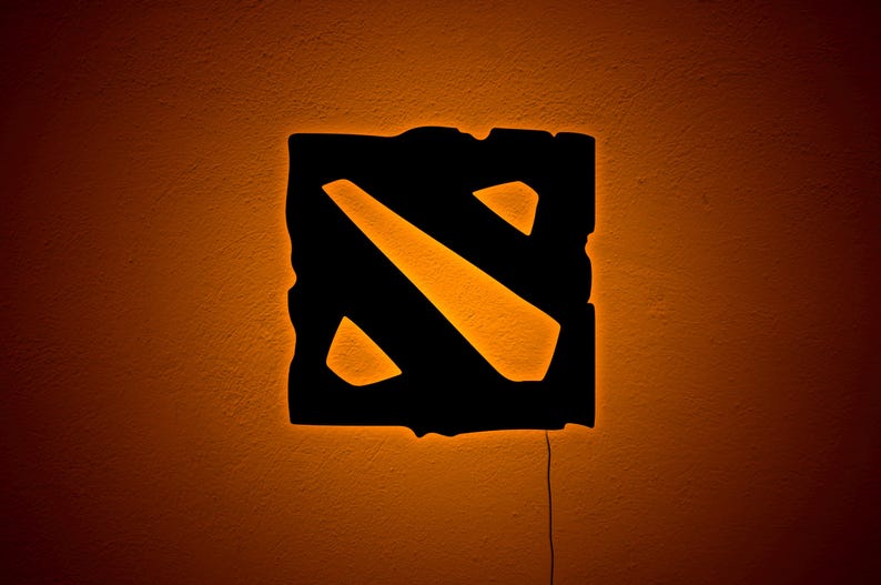 Custom Dota 2 Led Wall Sign-dota Room Decor-gift for Gamer-dota Logo ...