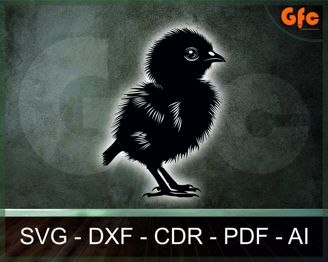 Cute Baby Bird Silhouette Decor - Cute Animals Vinly Decal - Cute ...