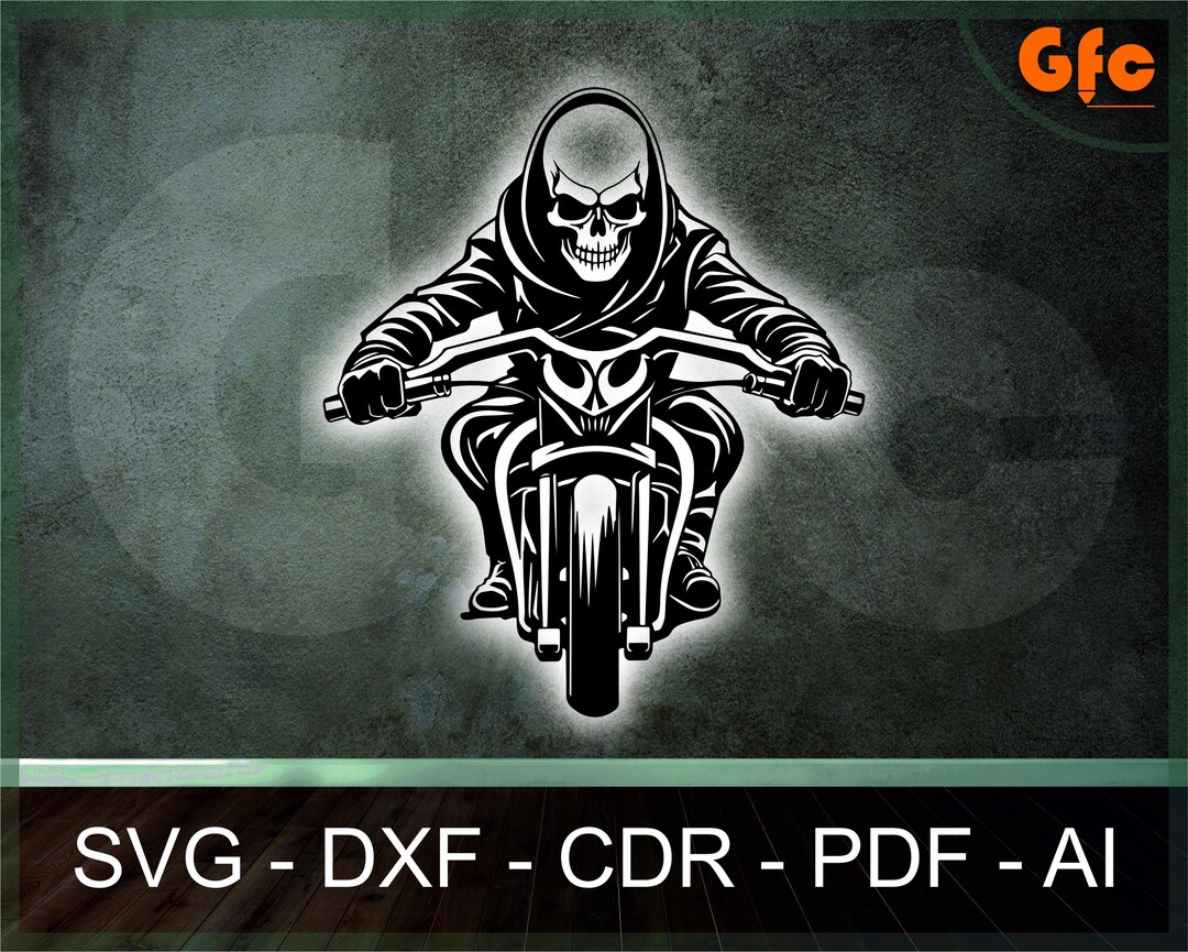 Hell Rider Digital Art Print – Hell Driver Silhouette Art - Bold ...