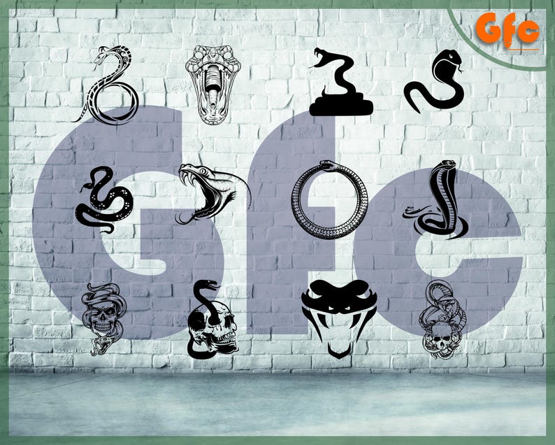 Snake SVG Bundle 36 Designs Svg Dxf Cdr Pdf Ai for Cricut and ...
