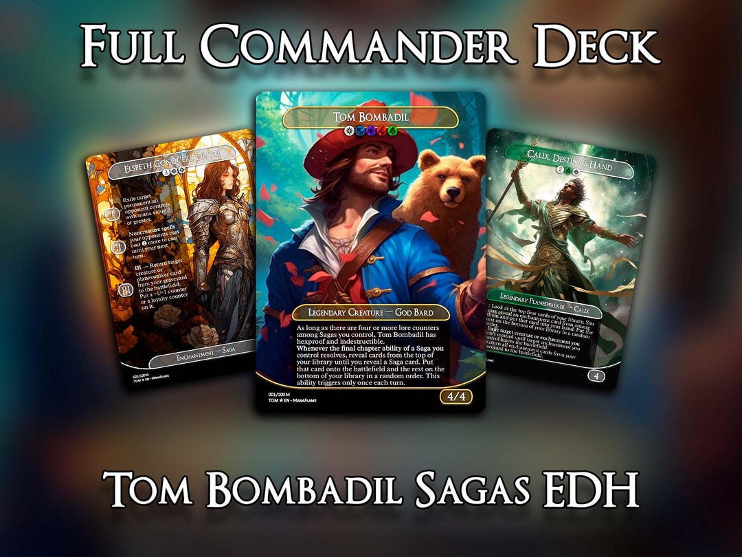 Tom Bombadil Sagas Commander Deck 100 Premium Proxy Cards Unique Art ...