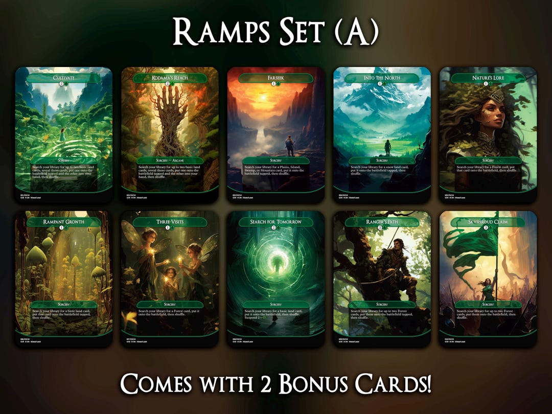 Ramps Set A 10 Unique Proxy Cards 2 Bonus Exclusives - Etsy