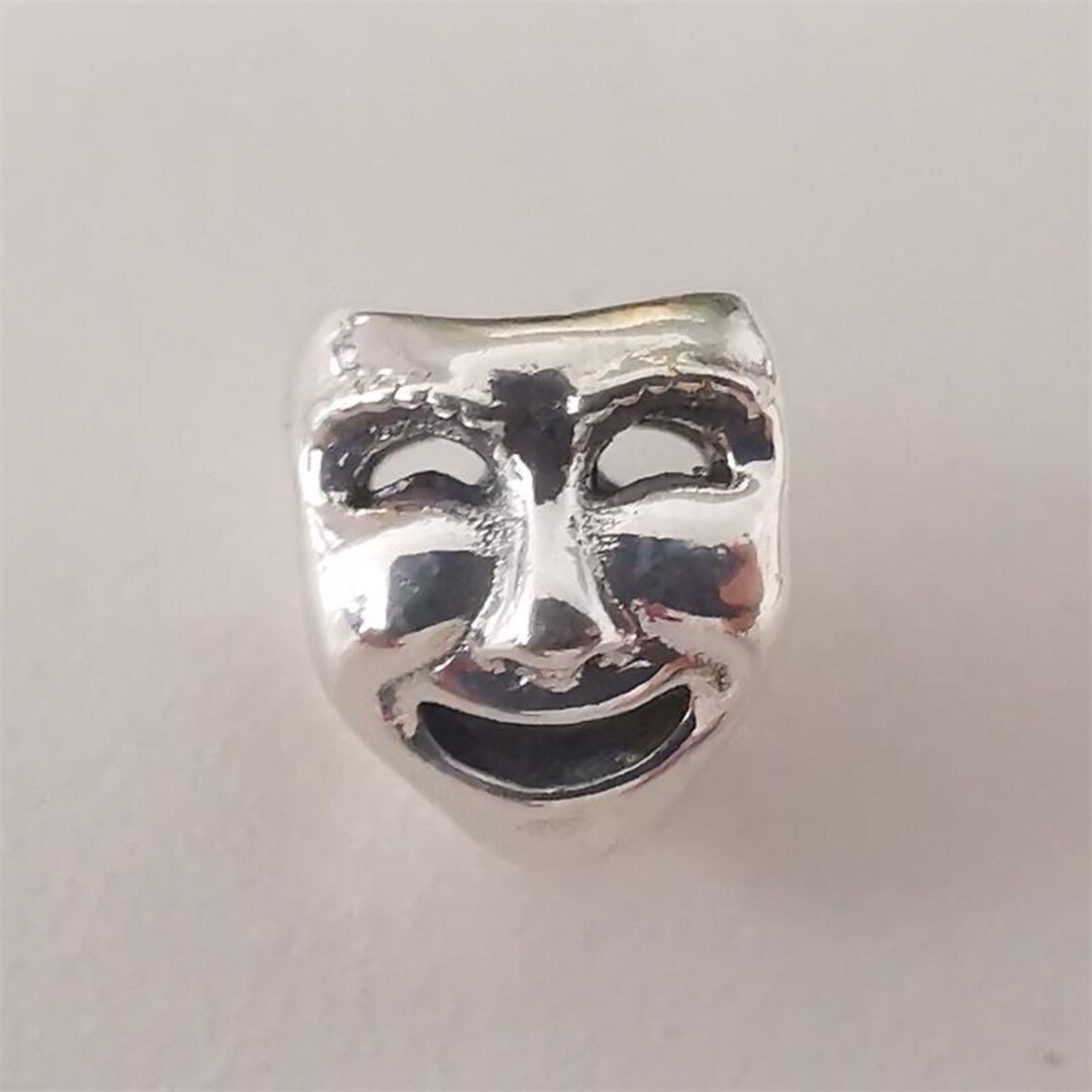 Pandora Silver the World's a Stage Mask Charm~bead - Etsy