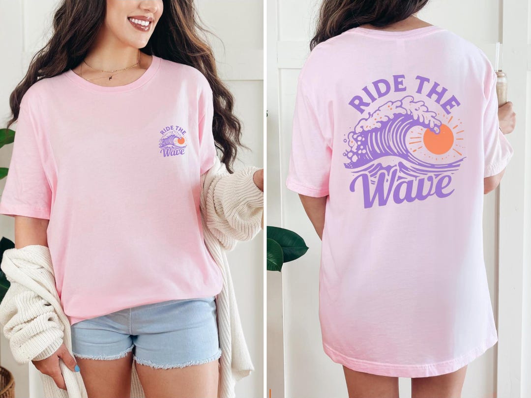Vintage Wave Graphic T-shirt: Retro Surfing Tee - Etsy