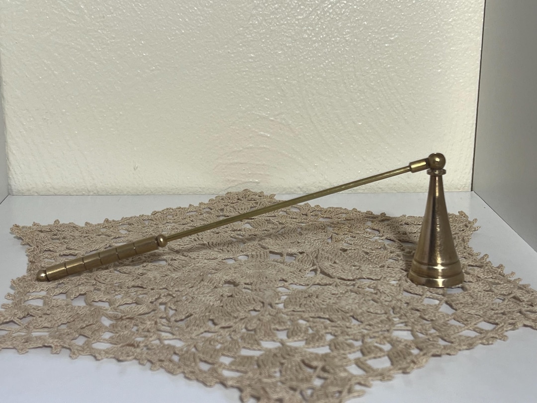 Vintage Brass Candle Snuffer Wand Candle Extinguisher Dainty Candle ...
