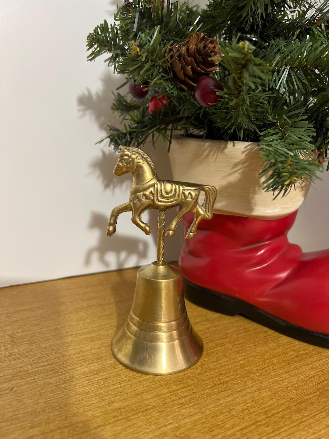 Vintage Brass Carousel Horse Bell: Fair Carnival Collectible - Etsy