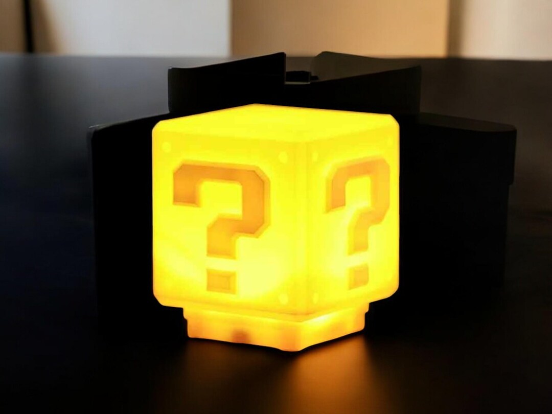 Question Mark LED Night Light Sound-activated USB Charging Desk Lamp ...