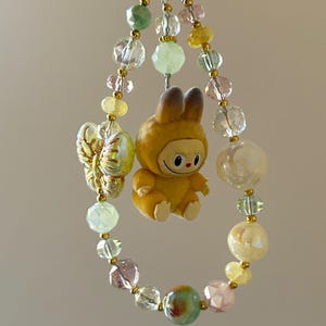 Lafufu Keychain -mini Gradient Color Lafufu Have a Seat Mini Phone ...
