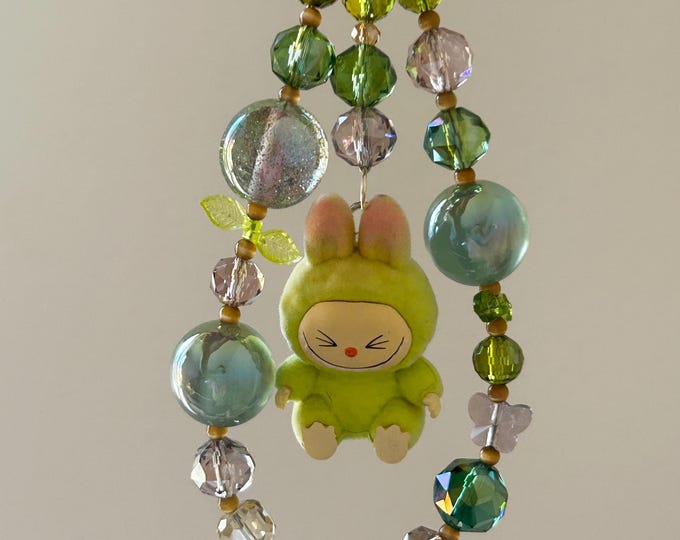 Labubu Keychain -mini Gradient Color Labubu Have a Seat Mini Phone ...