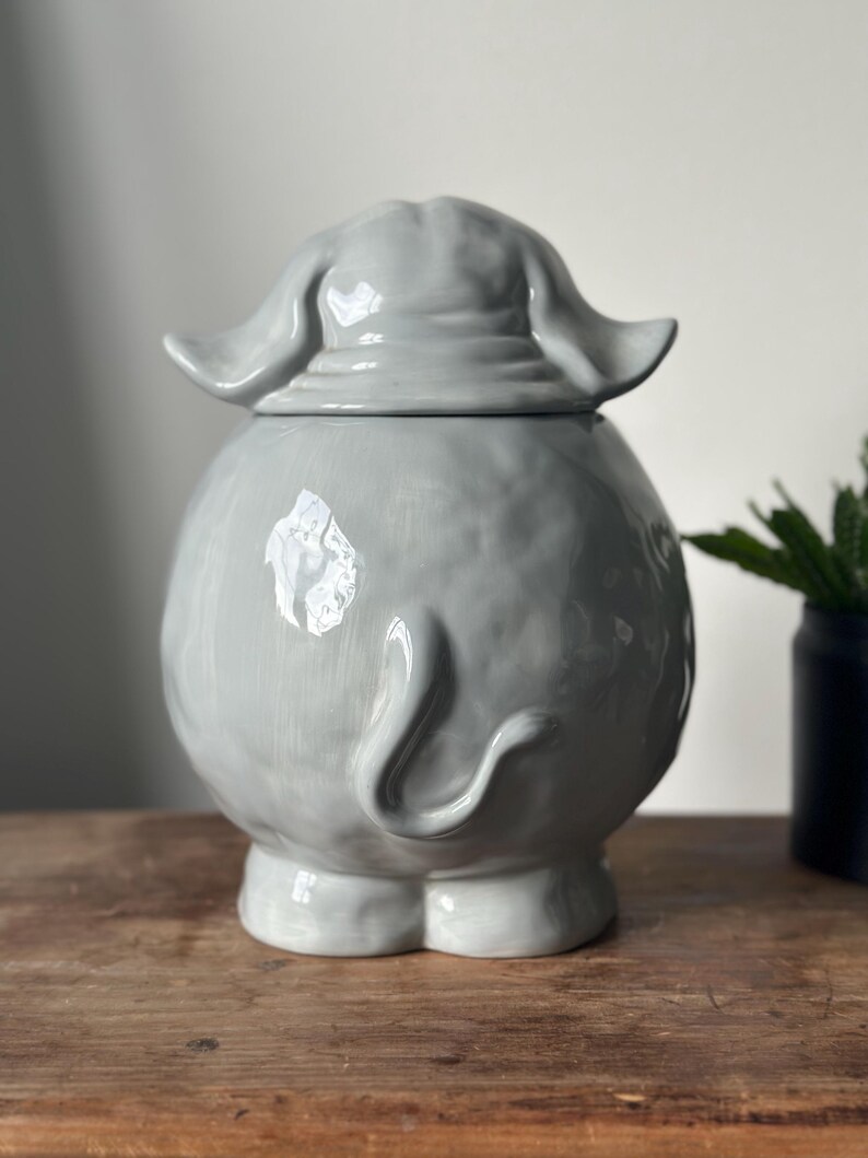 Vintage Bella Casa for Ganz Goofy Elephant Cookie Jar 1991 Thrift ...