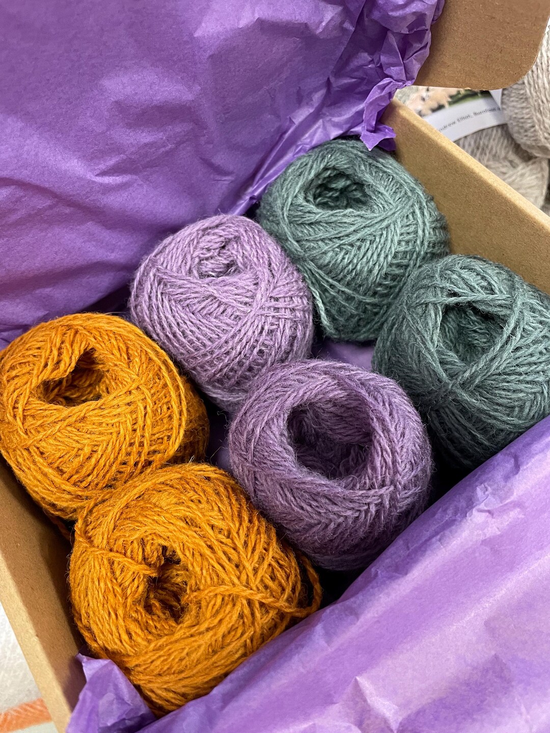 Burnfoot Wool 100% British Wool 4ply Gift Box - Etsy