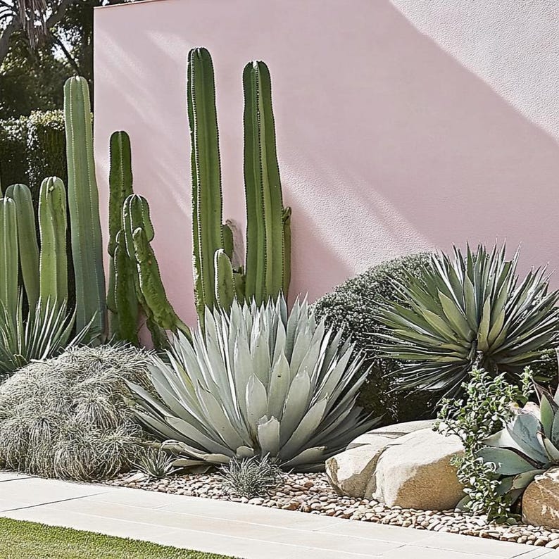 Cacti Garden Design- Planting Plan (full Sun) - Etsy