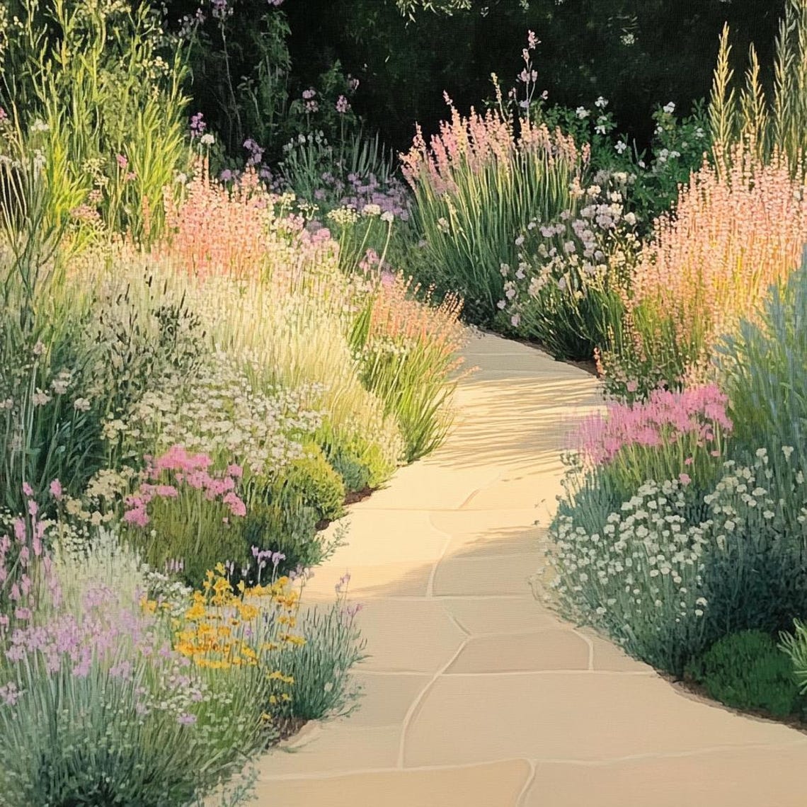 Side Yard Garden Path - Planting Plan - Etsy