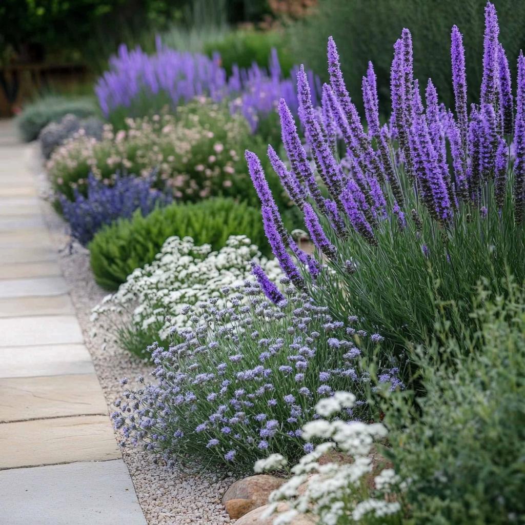 Lavender Garden Design Border - Planting Plan (full Sun) - Etsy Australia