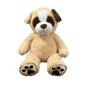 Anico 36" Tall (3 Foot) Big Plush Beige and Brown Dog, Premium Stuffed ...