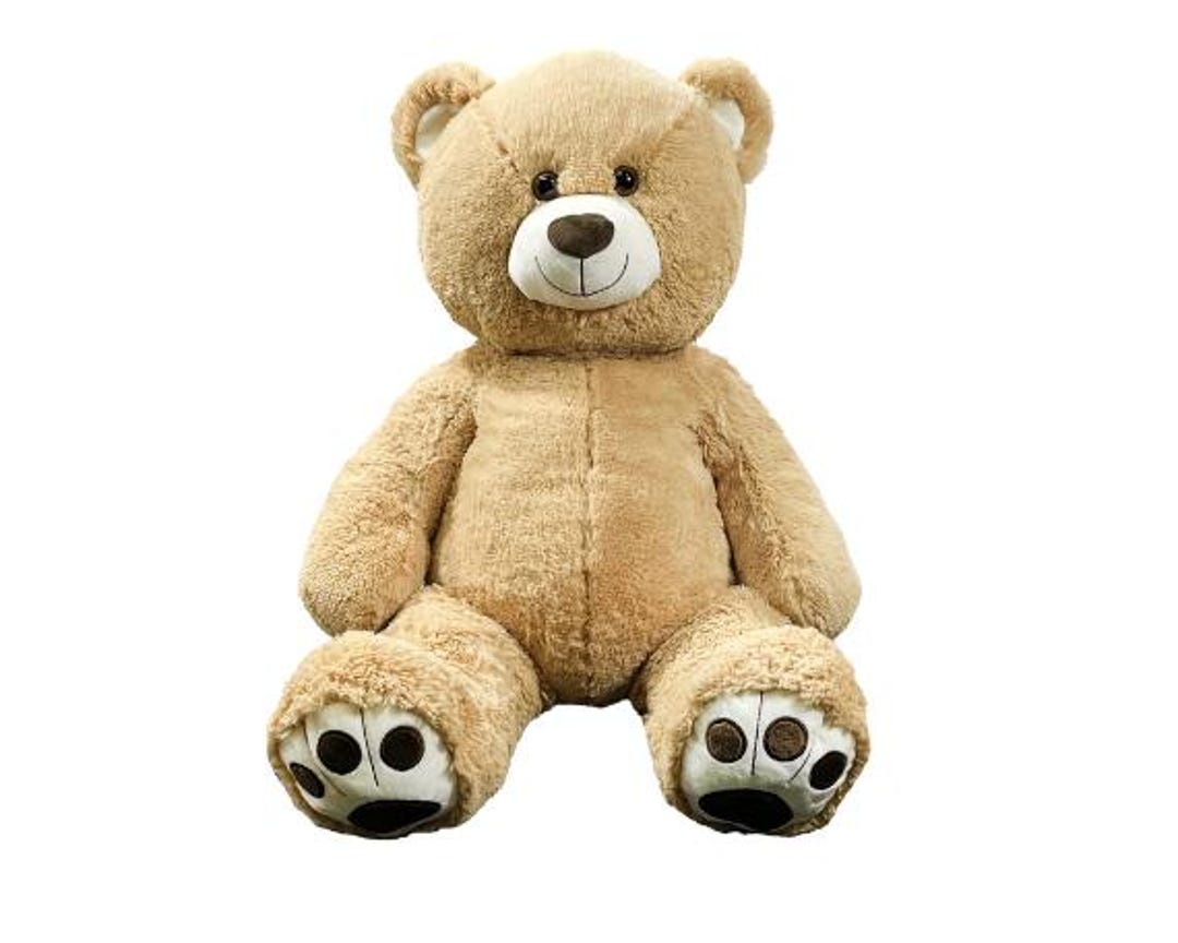 Anico 36" Tall (3 Foot) Big Plush Beige Bear. Premium Stuffed Toy Teddy ...