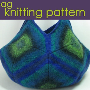 Felted Market Bag Knitting Pattern, Knitted Bag, Knitting Pattern PDF ...