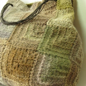 Mitred Square Bag Knitting Pattern, Knitted Bag, Knitting Pattern PDF ...