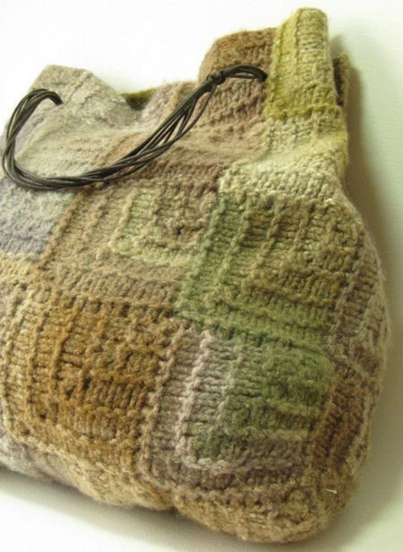 Mitred Square Bag Knitting Pattern Knitted Bag Knitting - Etsy