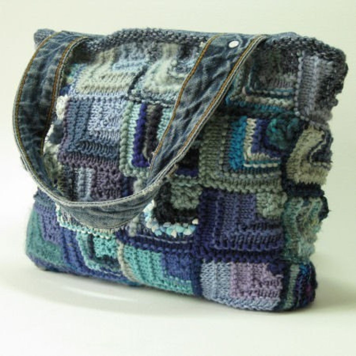Mitred Square Bag Knitting Pattern Knitted Bag Knitting - Etsy