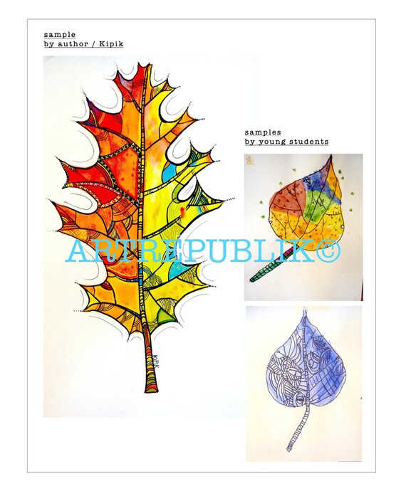 Leaf Drawing Lesson